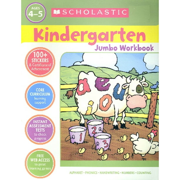 Scholastic Jumbo Workbook - Kindergarten - Walmart.com