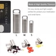 Sunjoy Tech Mini Pocket Pill Box, Stainless Steel Pill Organizer Case ...
