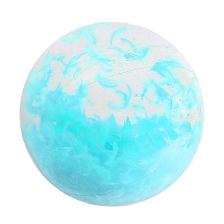Dalazy Inflatable Transparent Feather Beach Ball for Outdoor Swimming ...