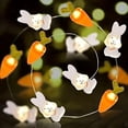 1pc LED Rabbit Carrot Wire String Light for Easter Holiday Decoration ...