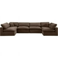 Meridian Furniture Comfy Brown Velvet 6-Pc. Modular Sectional - Walmart.com
