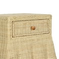Pemberly Row Contemporary Accent Natural Finish Rattan Nightstand ...