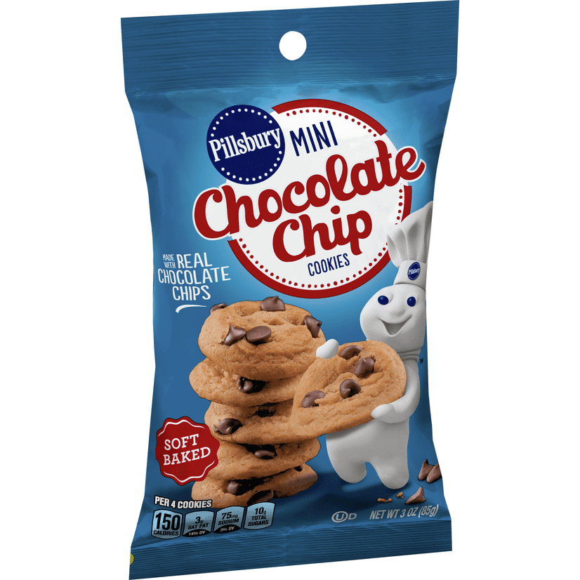 Pillsbury Mini Chocolate Chip Soft Baked Cookies, 3 oz - Walmart.com