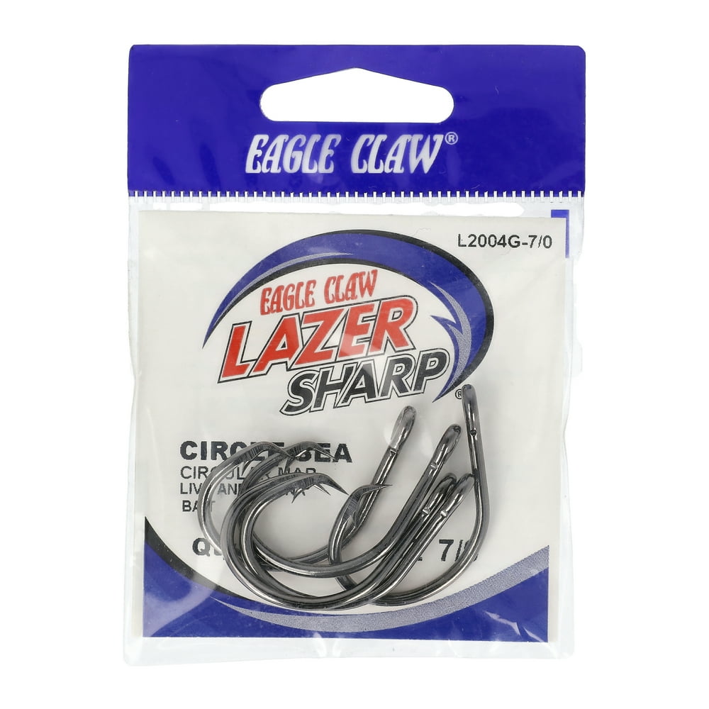 Lazer Sharp L2004GH-7/0 Circle Hook Black Nickle 5ct Size 7/0 - Walmart ...