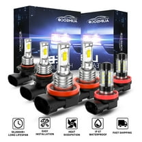 For Honda Accord 2013 2014 2015-Combo 9005 H11 LED Headlight High/Low ...