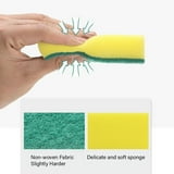 LNWAFD Non-Scratch Dish Sponge, Dual Sided Kitchen Sponges for Dishes ...