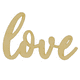 Unfinished Cursive Word love Wood Cutout (1/4" Thickness, Large 12" x 8 ...