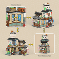 Mini Building Blocks Toys, Japanese Street View Izakaya Shop, MOC Creative Model Set, 789 PCS ...