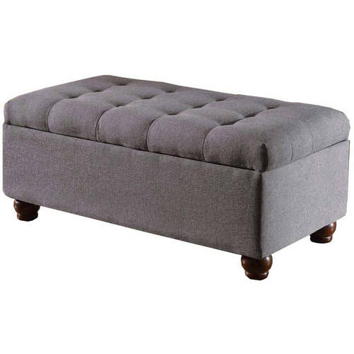 HomePop Large Tufted Storage Bench, Multiple Colors - Walmart.com
