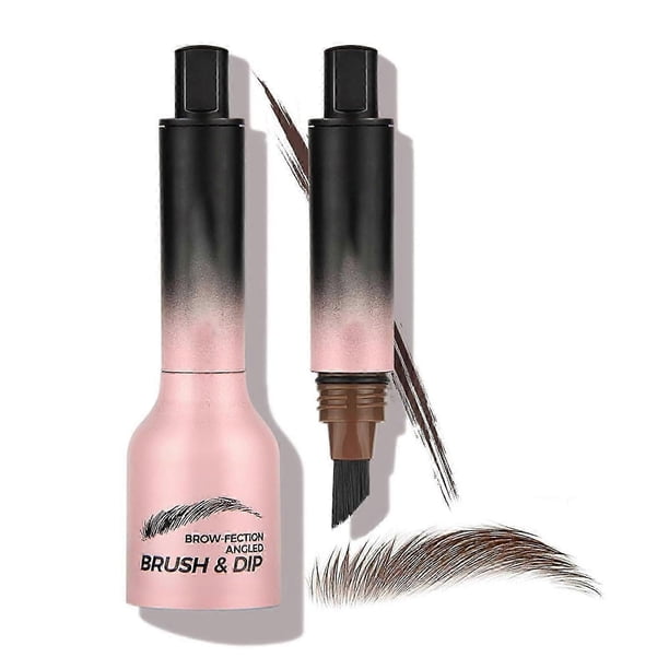 Brow Fection Angled Brush&Dip Eyebrow Brow Hair Strokes Pen Liquid ...