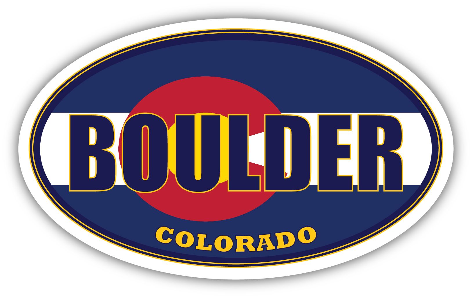 Boulder City Colorado State Flag | CO Flag Boulder County Oval State ...