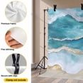 Aqua Ombre Beach Backdrop for Photography,Fabric Photo Background ...