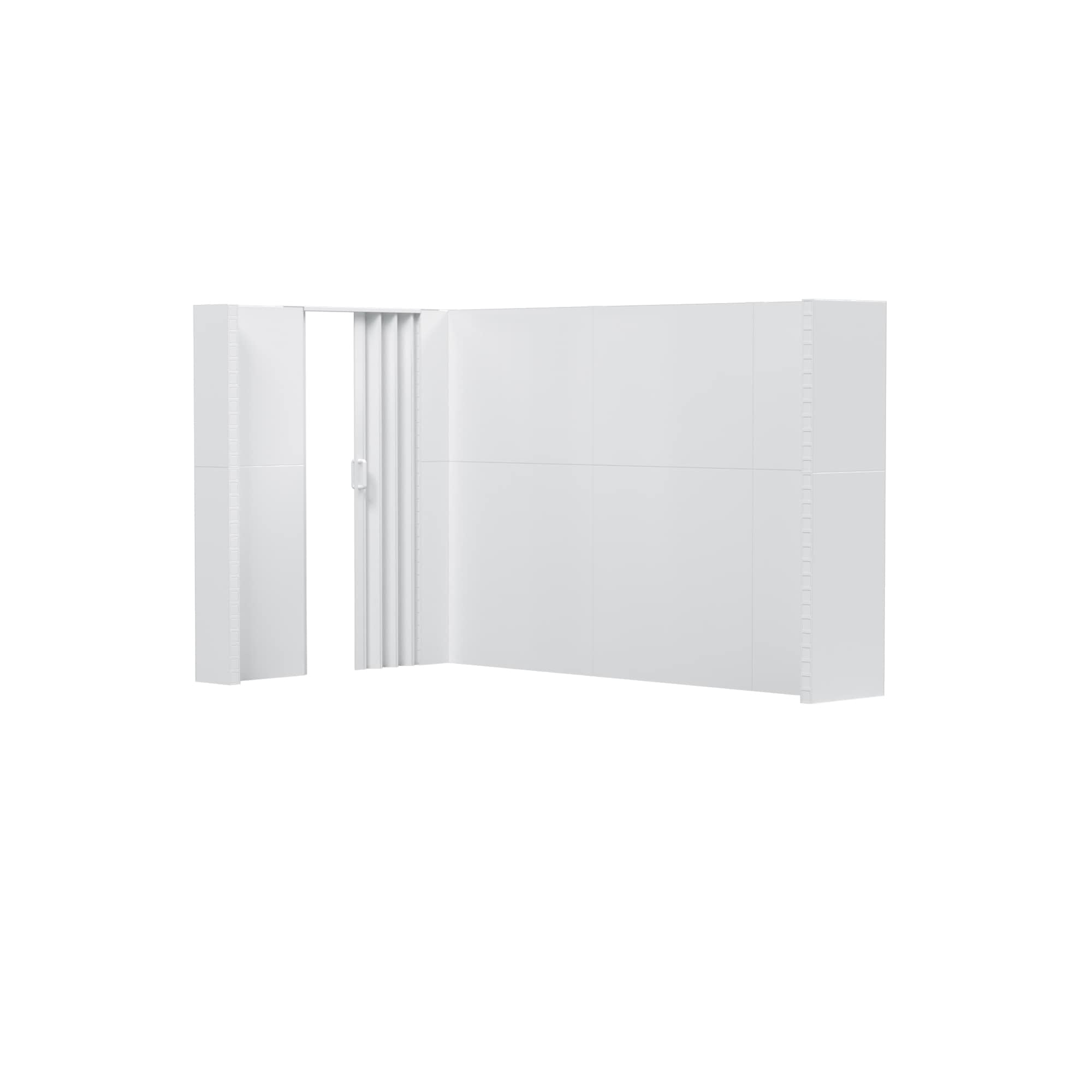 EverPanel T-Shaped Wall Kit, 2 Accordion Style Doors, Modular Wall ...