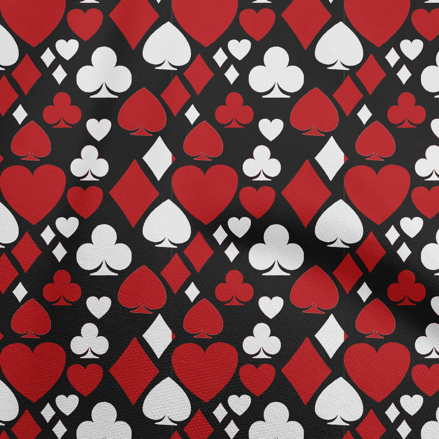 oneOone Silk Tabby Red Fabric Poker Card Craft Projects Decor Fabric ...