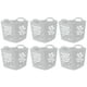 Mainstays Flexible Plastic Laundry Basket, Arctic White, 6 Pack ...