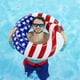 Swimline 36 Inch Inflatable American Flag Swimming Pool Tube Float (12 ...