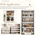 5 Pcs PVC Faux Wood Wire Shelf Covers, 48 x 16 in, 0.31 in Thick, for ...