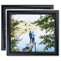 ArtToFrames 25" x 39" Galleria Noir Picture Frame, 25x39 inch Black MDF ...
