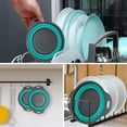 Polerce Blue Collapsible Colanders - 2 Pcs - Silicone Kitchen Strainer ...