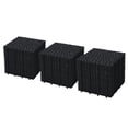 Noble House 12" x 12" Outdoor Anti-slip Interlocking Deck Tiles, Pebble ...