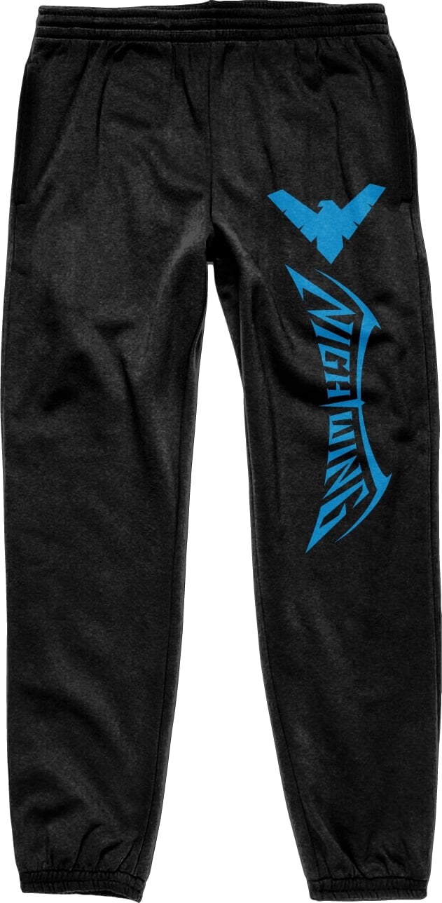 Batman Nightwing Logo Men’s Black Drawstring Sweatpants-XL - Walmart.com