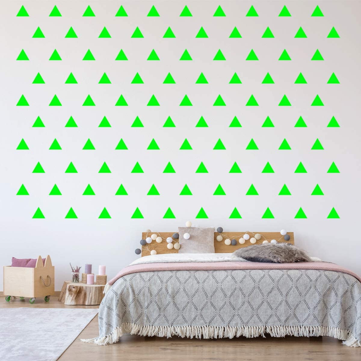 VWAQ Triangle Stickers for Wall Kids Peel and Stick Shapes Vinyl Wall ...