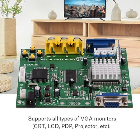 Rdeghly video game vga adapter, arcade game adapter board,CGA/EGA/YUV ...