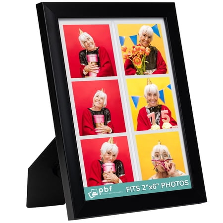 pbf PHOTO BOOTH FRAMES 5x7 Picture Frame with Mat to Display two (2 ...