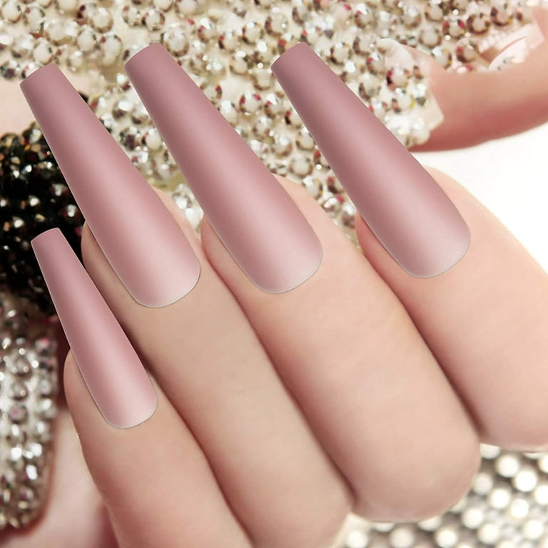 Light Pink Matte Nails