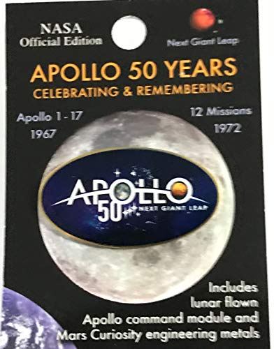 NASA Apollo 50th Anniversary Lapel Pin Contains Flown Command Module ...