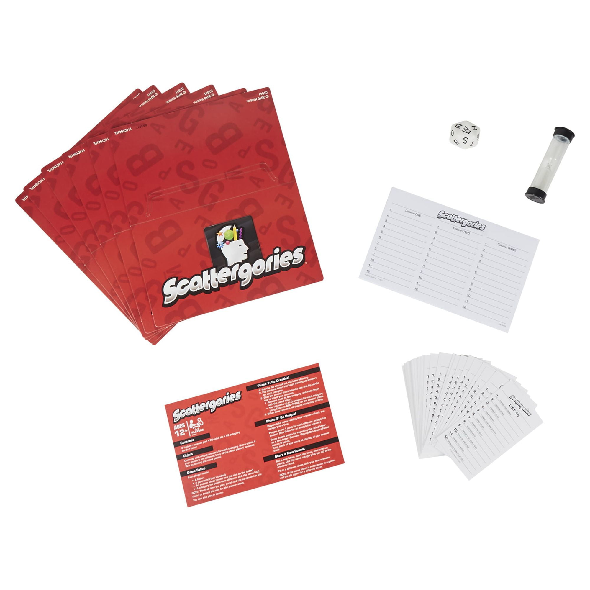 Scattergories The Classic Fast Thinking Categories Board Game for Kids ...