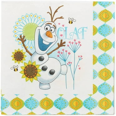 9" Olaf Square Paper Party Plate, 8ct - Walmart.com