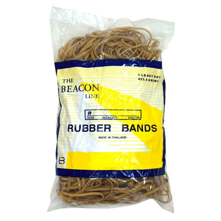 32-Size Rubber Bands (1lb Pack) -3"l x 1/8"w x 1/32 gauge (thickness ...