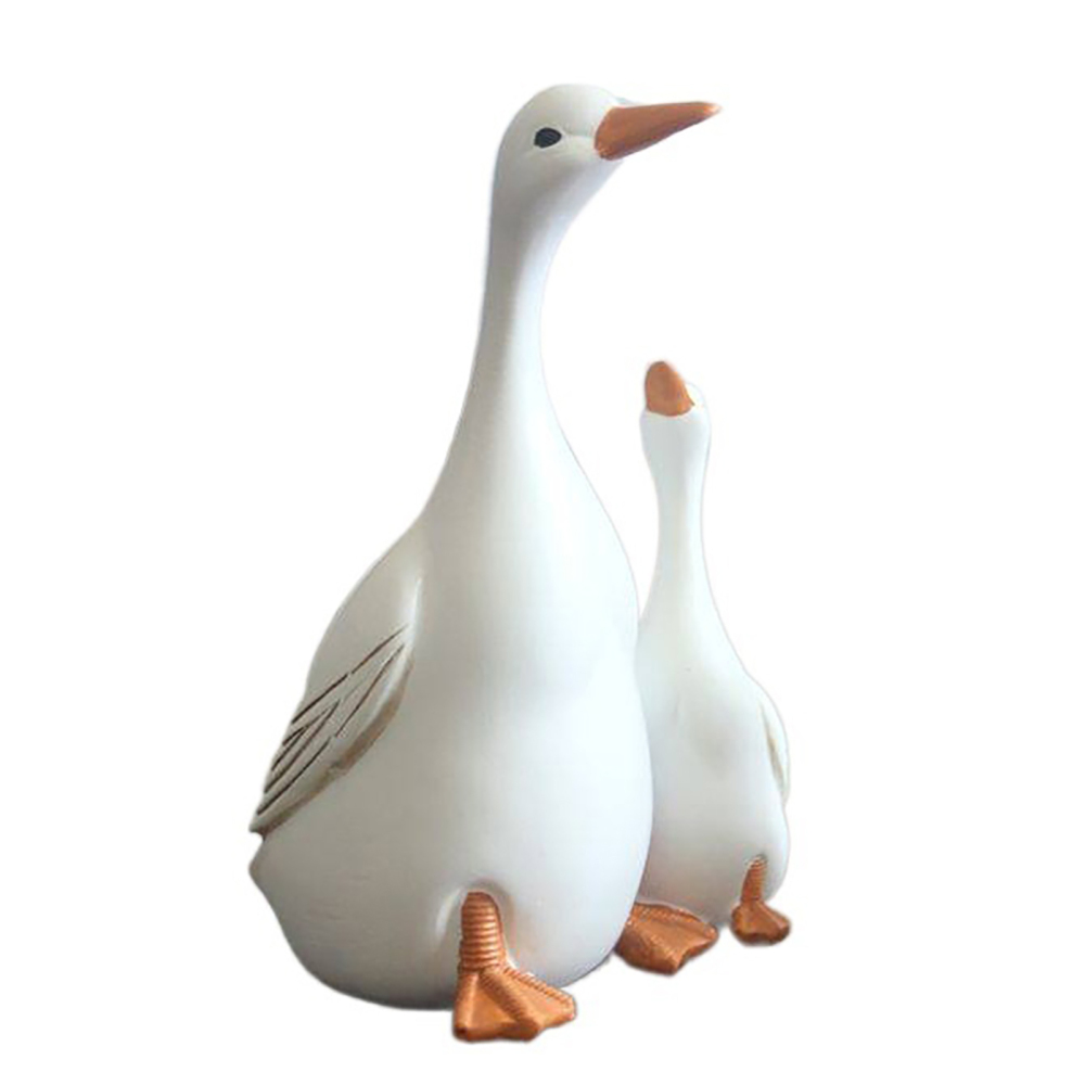 Mother and Son Duck Resin Statue Crafts Perfect for Cabinet Living Room ...