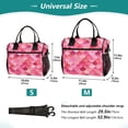 ALAZA Pink Dragon Scales Print Cooler Lunch Bag Insulated Reusable ...
