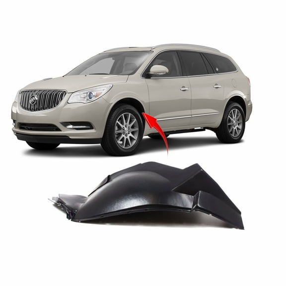DCP Front Passenger Side Fender Liner For 2009-2017 Chevrolet Traverse ...