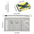 Abstract Cross Lines with Zabra Skin Trifold Wallets Card Holders Coin ...