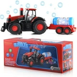 Prextex Bubble Blower Farm Tractor Truck with Lights, Sounds & Action ...