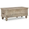 Ashley Signature Design Fossil Ridge Beige Storage Bench with Antique ...