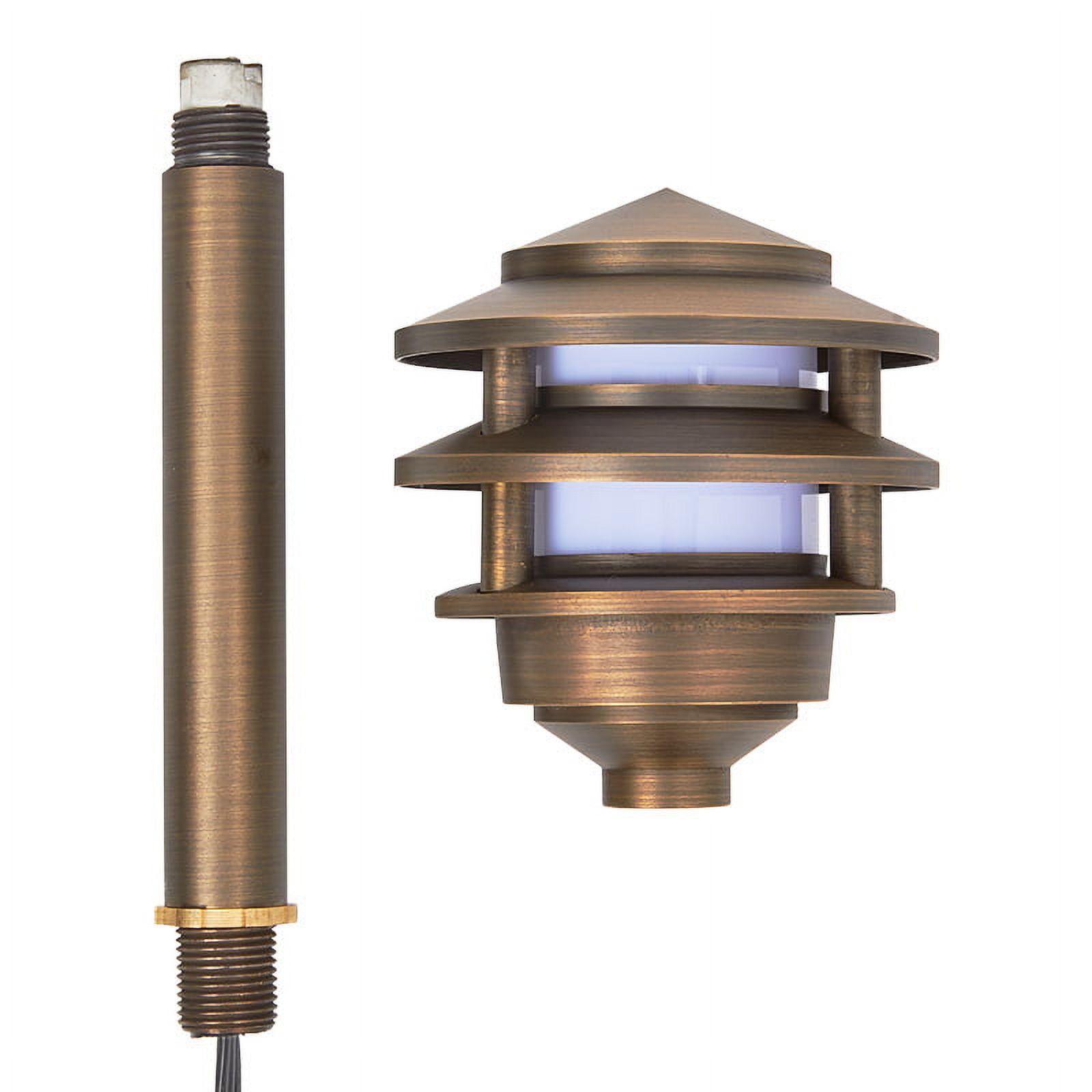 VOLT 3 Tier Pagoda fabulous Brass