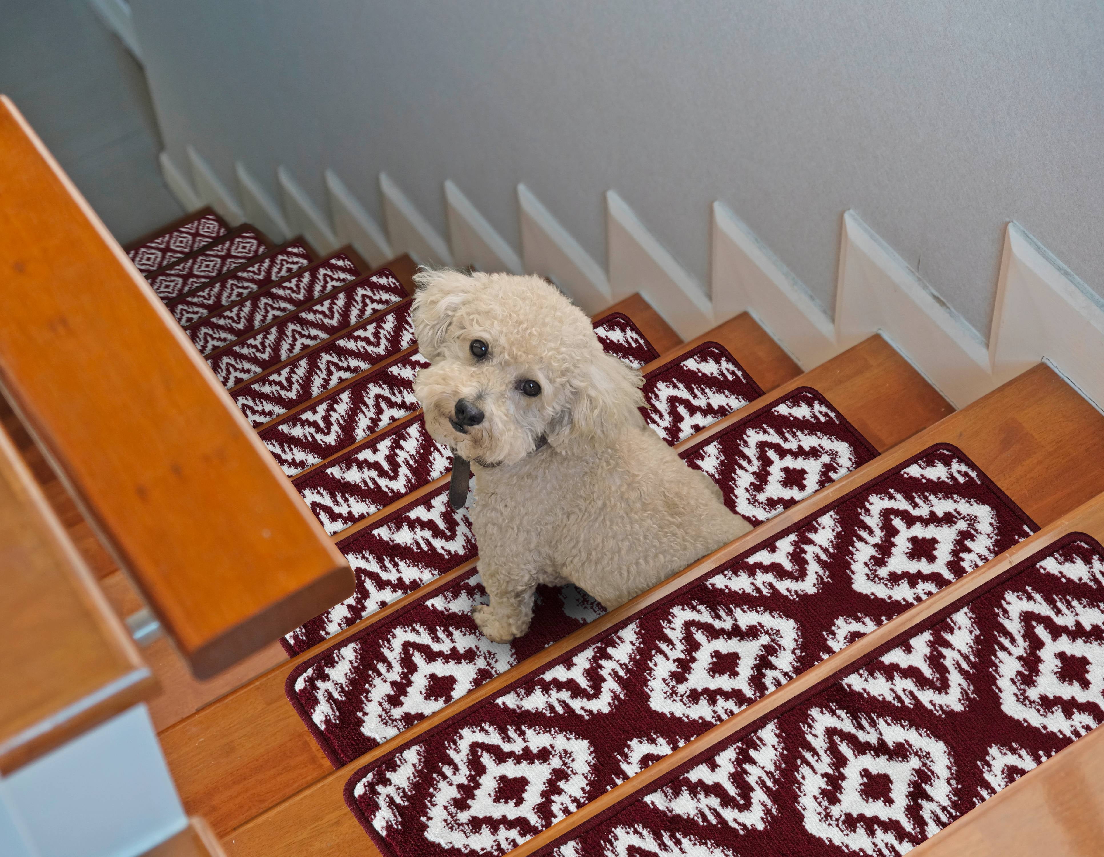 Stair Treads 9 inch by 28 inch by sussexhome Tetra Collection Trellis ...