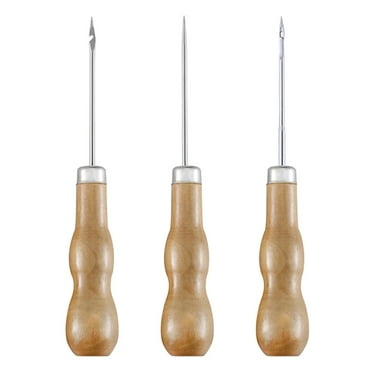 Awl Heavy Duty-Large Point W/Wooden Ball Handle - Walmart.com