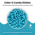 Color It Candy Shimmer Powder Blue Decorative Candy Buffet Sixlets, 14 ...