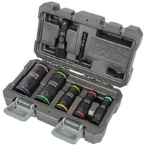 Klein Tools 7-Piece Flip Impact Socket Set, Dual Drive, 10 Sizes ...