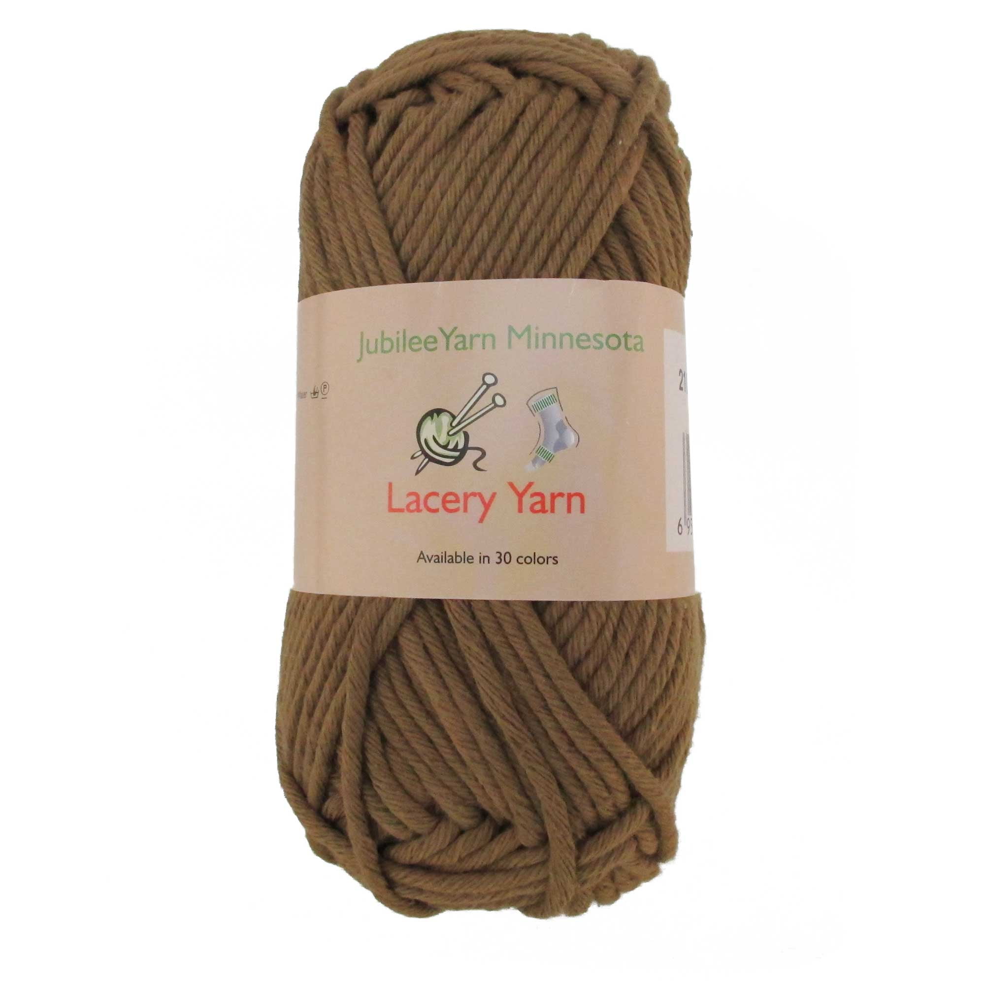 Bulky Weight Lacery Yarn 100g - 2 Skeins - 100% Cotton - Chestnut Brown ...