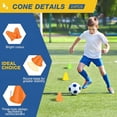 BESTSKY 24 Pack 3.15 Inch Mini Cones for Sports Drills, Agility ...
