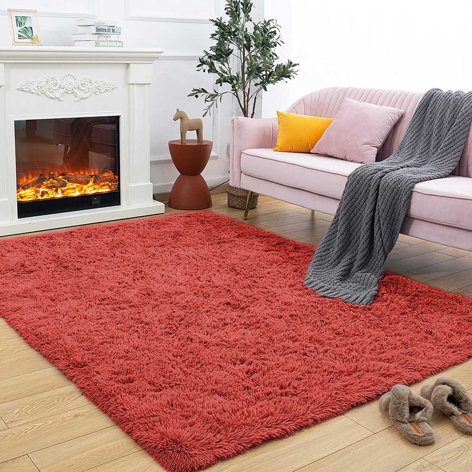 Softlife Stylish Soft Shaggy Velvet Carpet for Living Room/Bedroom ...