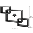 Ballucci Interlocking Floating Shelves, Horizontal or Vertical Display ...