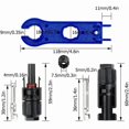 10 Pairs MC4 Male/Female Connector for Solar Panel Cable Photovoltaic ...