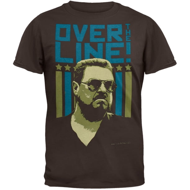 The Big Lebowski - The Big Lebowski - Over The Line T-Shirt - Walmart ...
